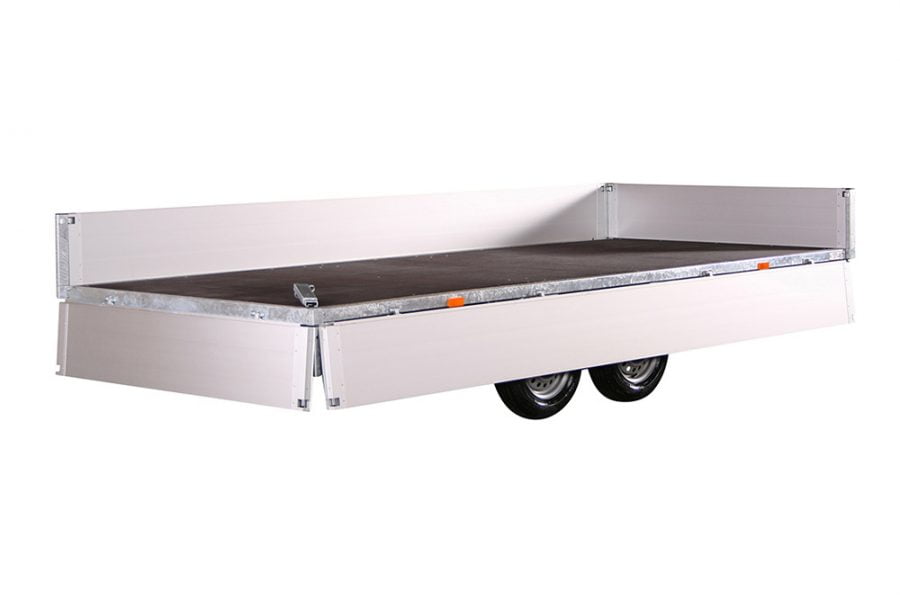 Superior flatbed trailer- 4.15m L, 2t ATM 5.5m² load, 1.8m, VTA