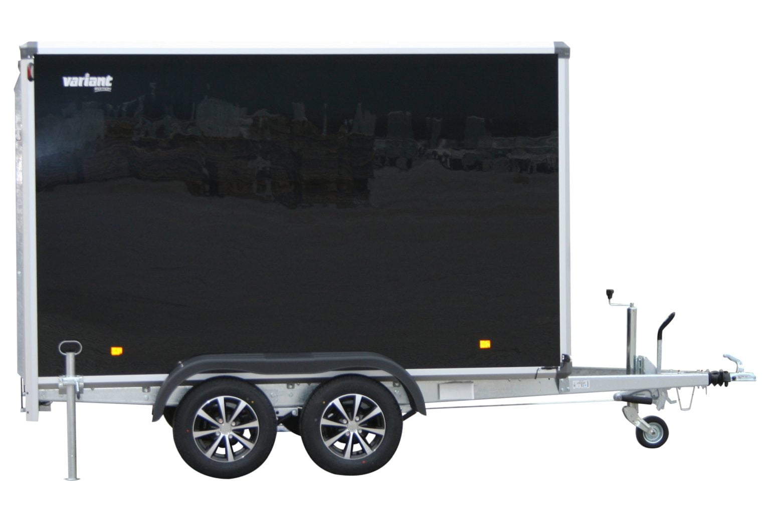 Cargo Trailer, Special Edition Black gloss enclosed trailer.